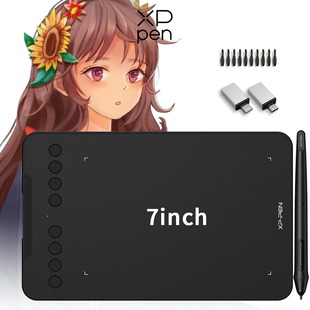 Jual XPPen Deco mini7 V2 Pen Tablet 7inch Digital Graphic Drawing Tablet Support Android & PC No ...