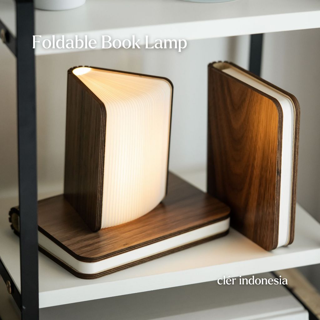 Jual Clér Folding Book Lamp (3 Warna dan 3 Light Mode) Lampu Hias Lampu ...