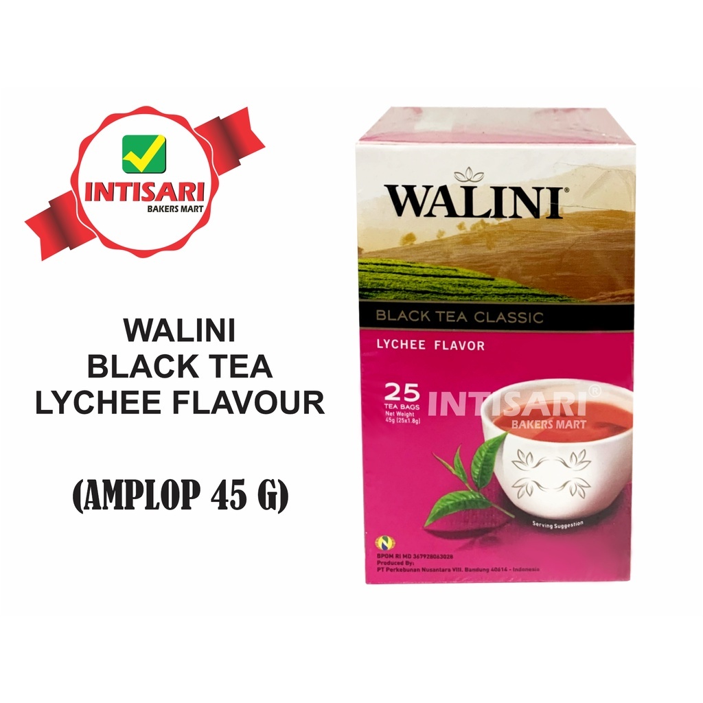 Jual WALINI BLACK TEA 45 G (KEMASAM AMPLOP) | Shopee Indonesia