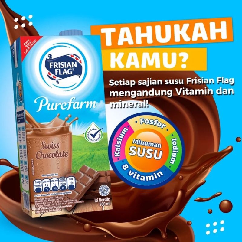 Jual FRISIAN FLAG SUSU UHT SWISS CHOCOLATE 946ml | Shopee Indonesia