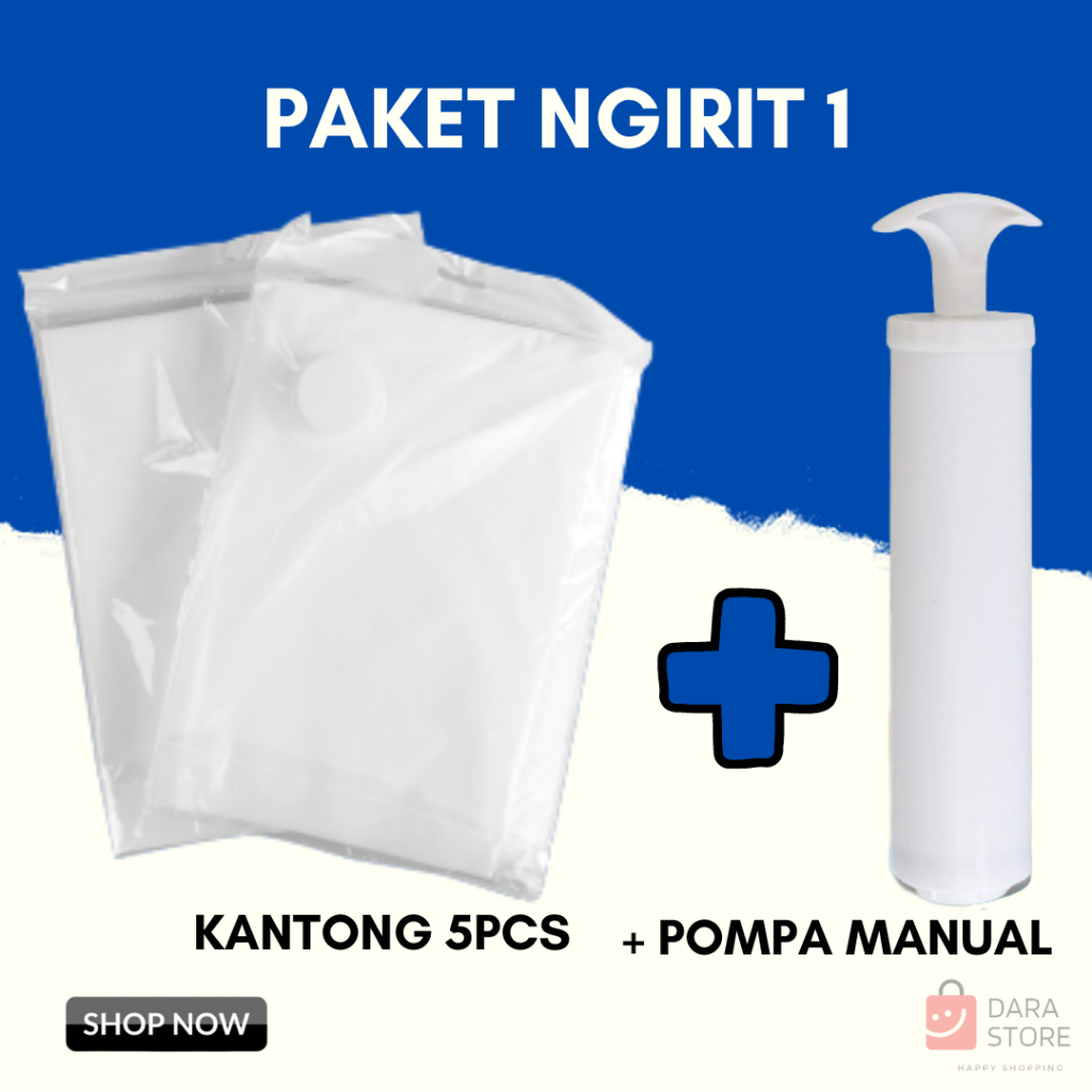 Jual Pompa Vakum Plastik Pakaian Travel Vacuum Bag Hand Pump/ Kantong Plastik Vakum Baju Hemat ...