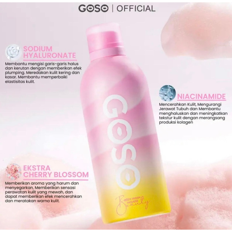 Jual Goso Beauty Brightening Body Wash Mousse - Goso Sabun Mandi ...