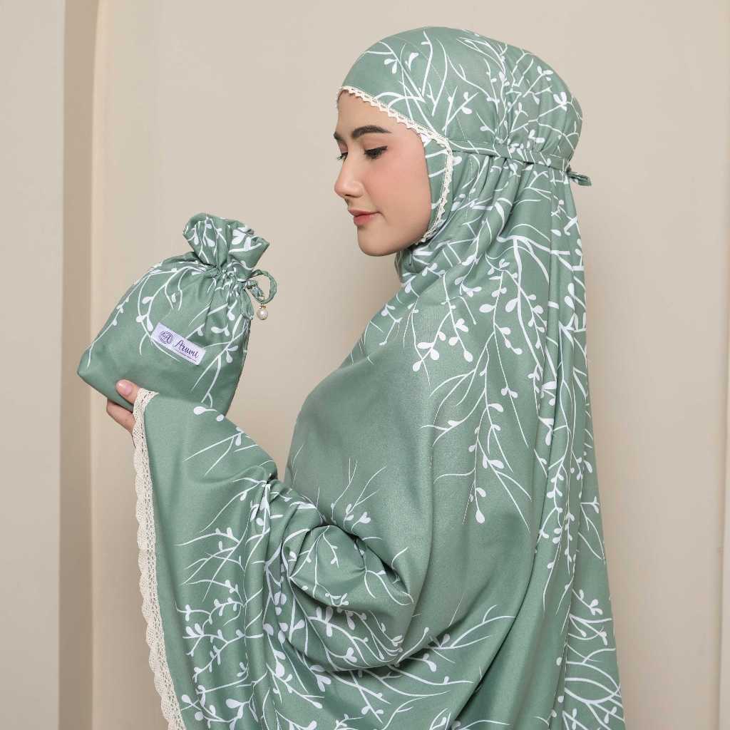 Jual Mukena Traveling Dewasa Pouch Motif Bunga Tulip 2 in 1 Katun Mikro ...