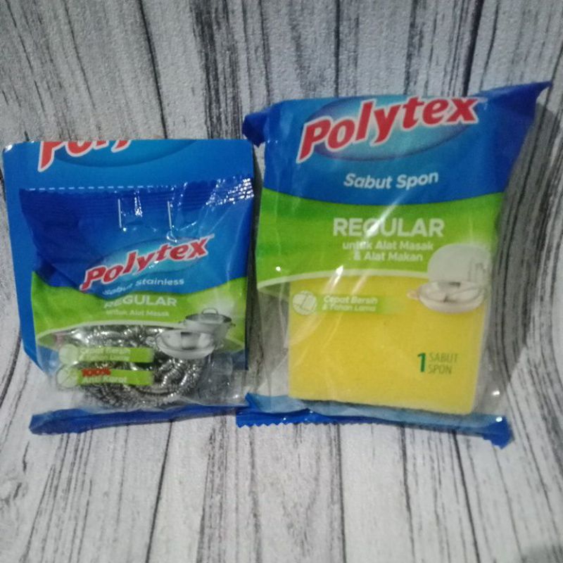 Jual Polytex Sabut Spon Sponge / Sabut Kawat Stainless per pcs | Shopee ...