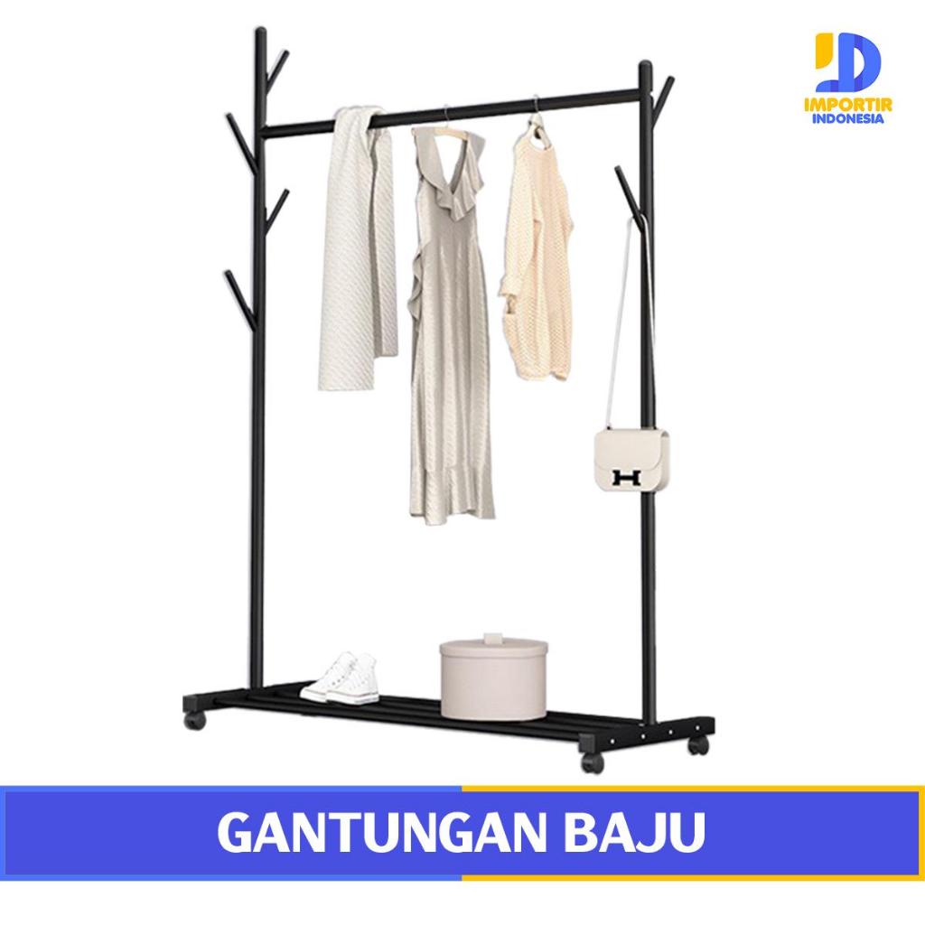 Jual IMPORTIR Stand Hanger Single Minimalis Desain Korea Stand Hanger ...