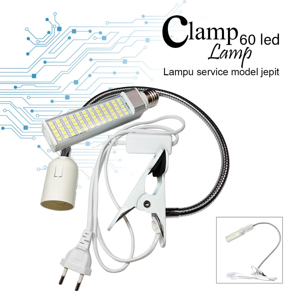 Jual LAMPU SERVICE CLAMP LAMP 60-LED MODEL JEPIT | Shopee Indonesia