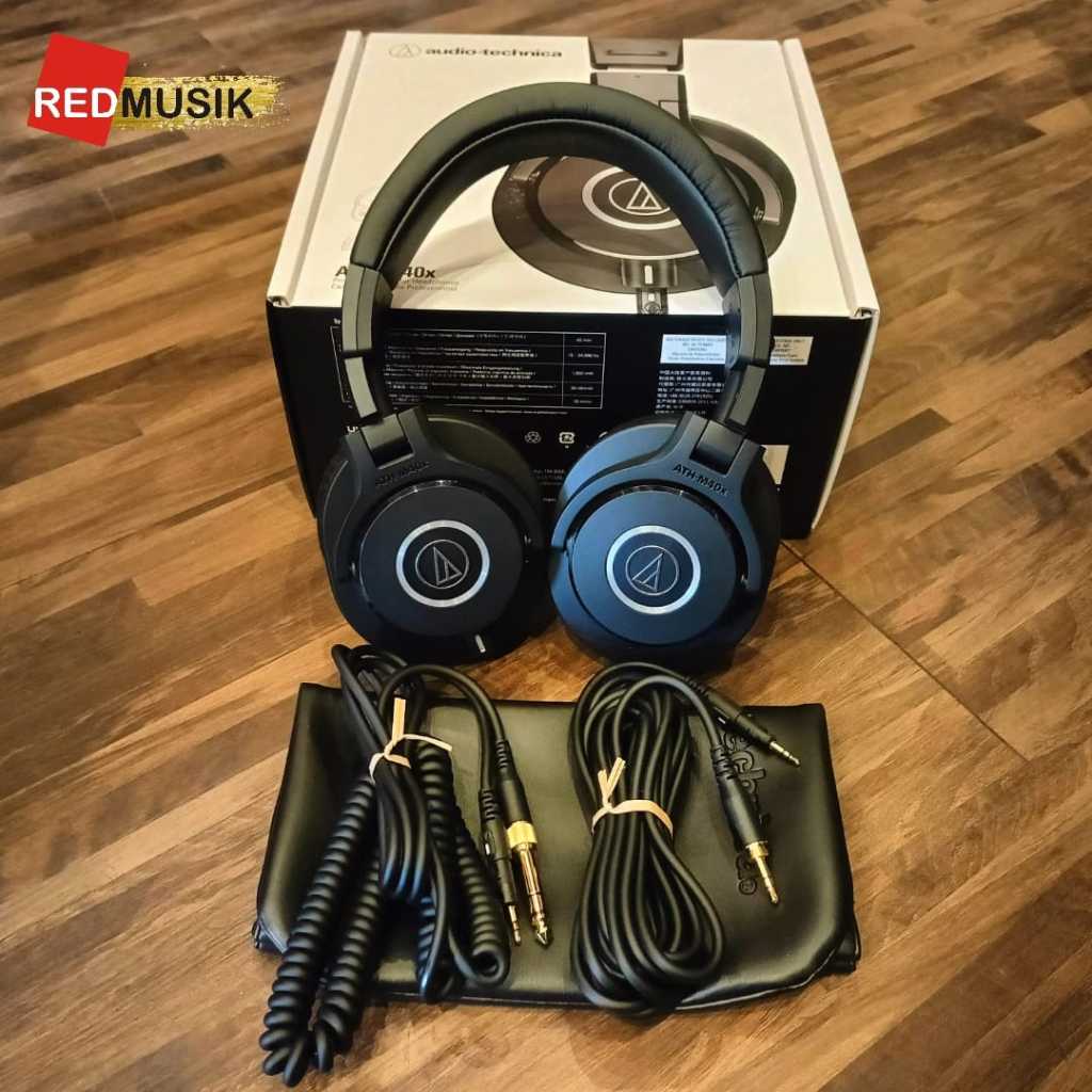 Jual Headphones Audio Technica ATH M40X headohone ATH-M40X | Shopee ...