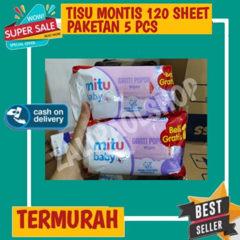 Jual paketan tisu MITU 50 sheet 2 bunded 4 pcs | Shopee Indonesia