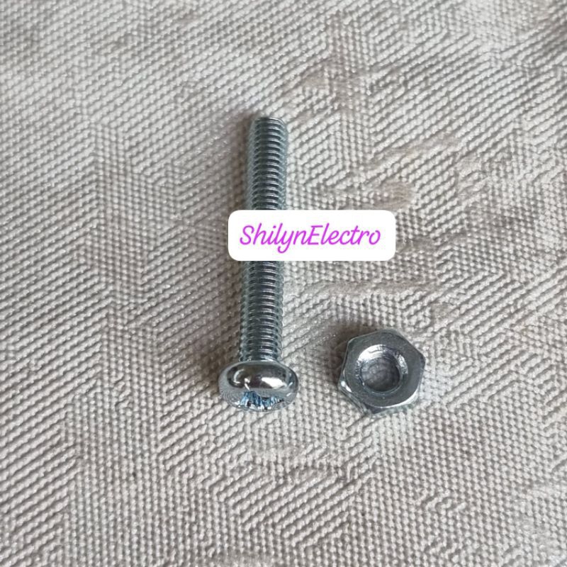 Jual BAUT + MUR 3X20MM JP M3 X 20MM | Shopee Indonesia