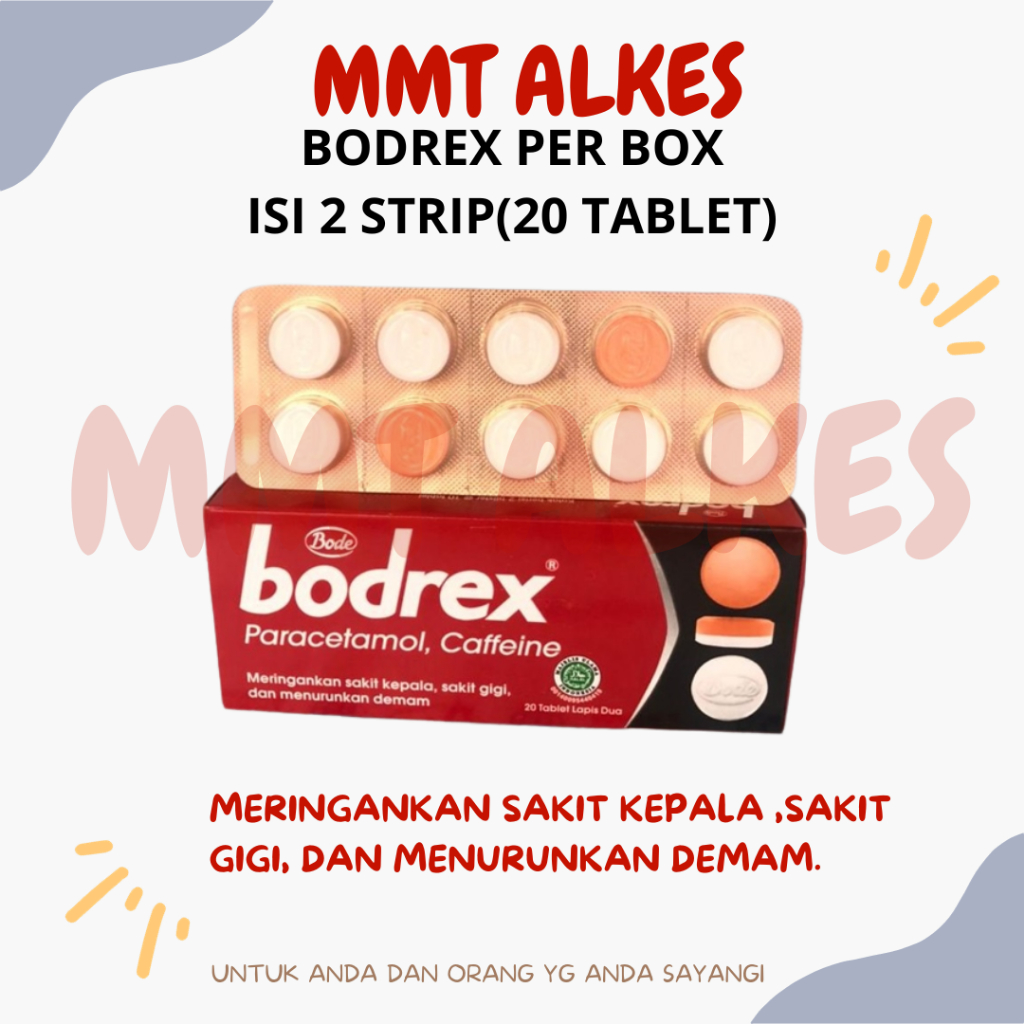 Jual Bodrex Tablet Sakit Kepala Box Isi 20 Tablet | Shopee Indonesia