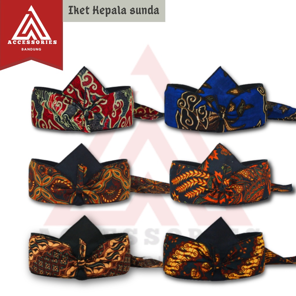 Jual ikat kepala batik udeng model sunda topi tradisional blangkon ...