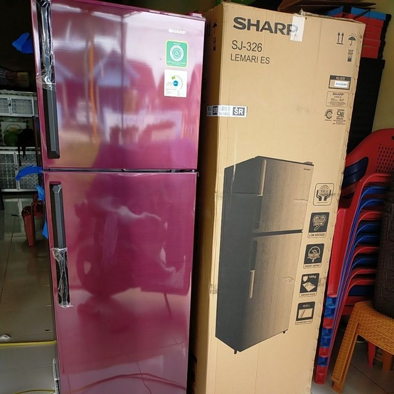 Jual KULKAS SHARP 2 PINTU JUMBO SJ-326GC KAPASITAS 256 LITER - SJ326GC ...