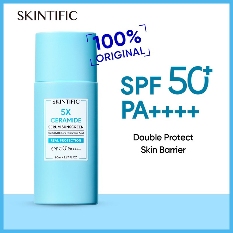 Jual SKINTIFIC 5x Ceramide Sunscreen SPF50 PA++++ 20ml 50ml 80ml ...