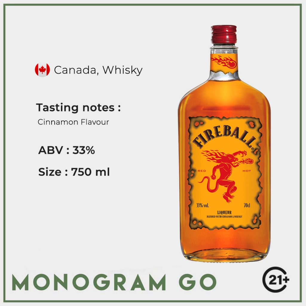 Jual Fireball Cinnamon Whisky 750ml | Shopee Indonesia