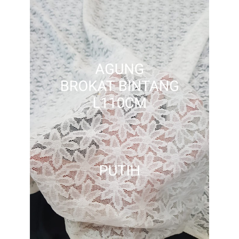 Jual BROKAT MOTIF BINTANG BROKAT PUTIH BROKAT BUAT DECOR PLAFON BROKAT ...
