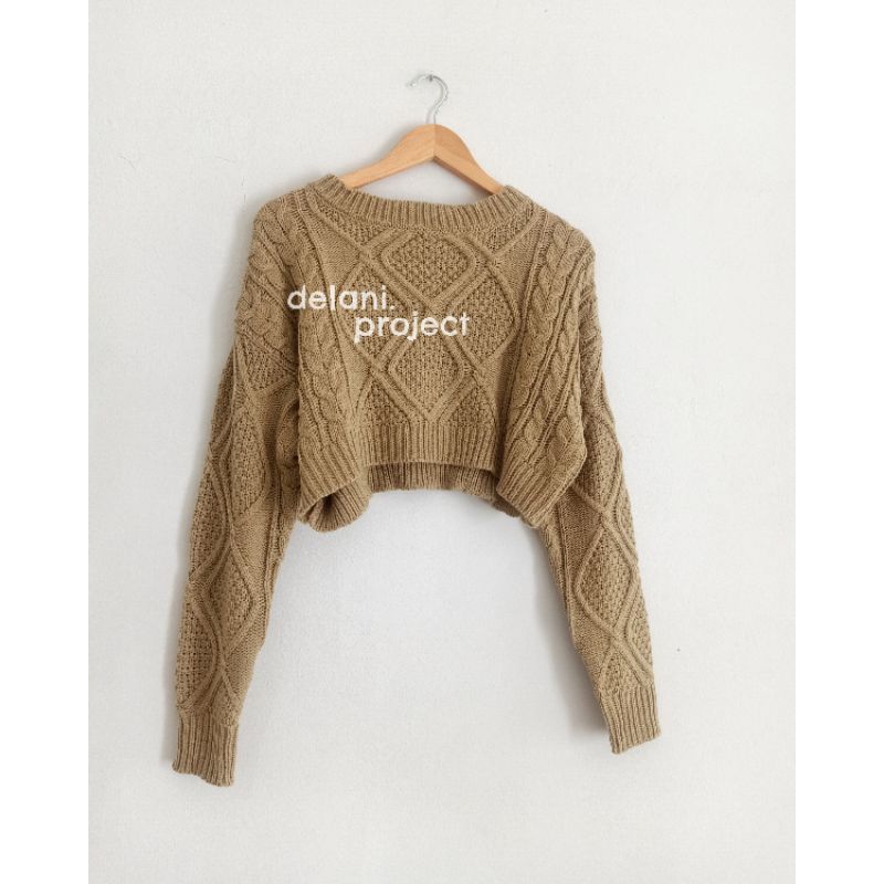 Jual Sandiego Crop Sweater Delani.Project | Shopee Indonesia