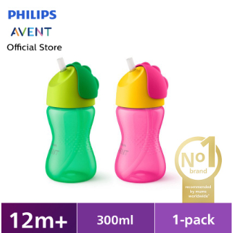 Jual Philips Avent Bendy Straw Cup Botol Minum Sedotan 300ml SCF798 ...