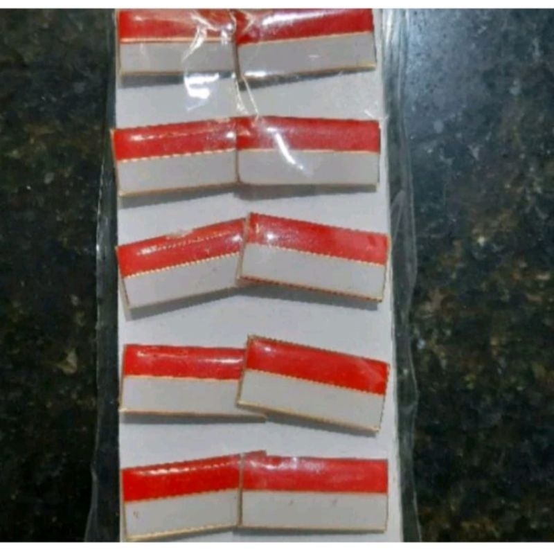 Jual Pin Merah Putih Fiber (Mika) | Shopee Indonesia