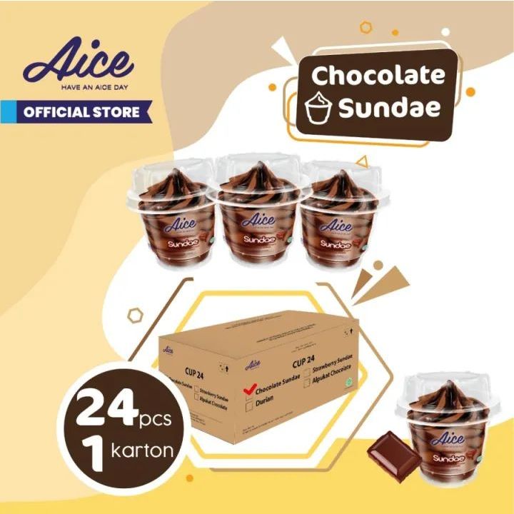 Jual AICE CHOCOLATE SUNDAE CUP | Shopee Indonesia