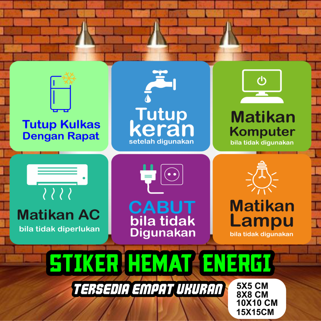 Jual Stiker Hemat Energi, Waterproof | Shopee Indonesia