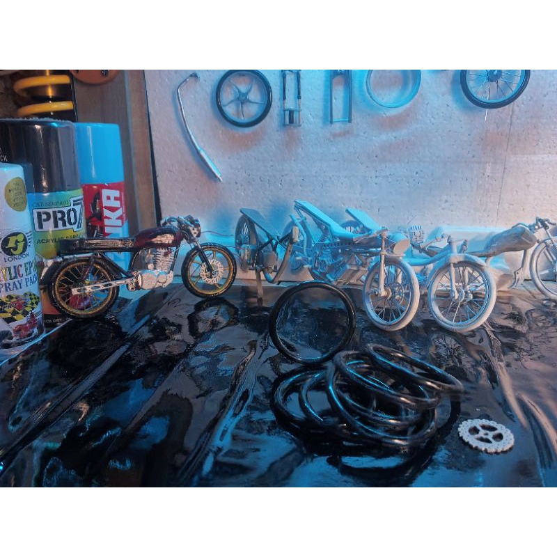 Jual 3pcs ban miniatur motor ban cacing | Shopee Indonesia