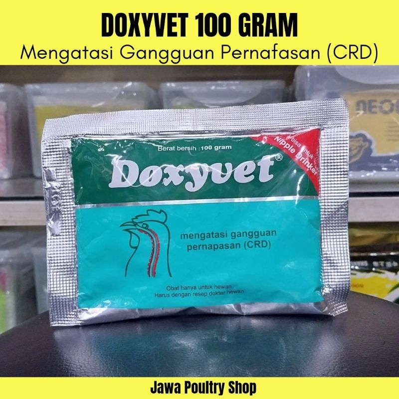 Jual DOXYVET 100 GRAM ORIGINAL MEDION - Obat CRD / Ngorok Ayam | Shopee ...