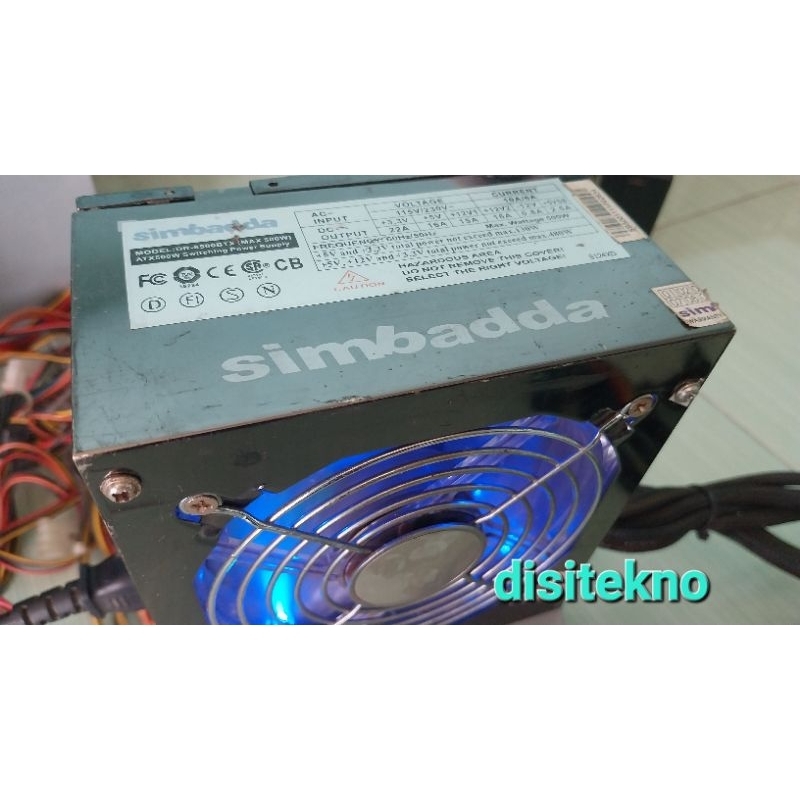 Jual Power Supply (PSU) SIMBADDA 480W Pure (Gaming) | Shopee Indonesia