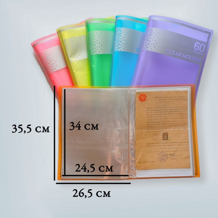 Jual Clear Holder Folio Isi 60 Lembar Dokumen Keeper Map File Map ...