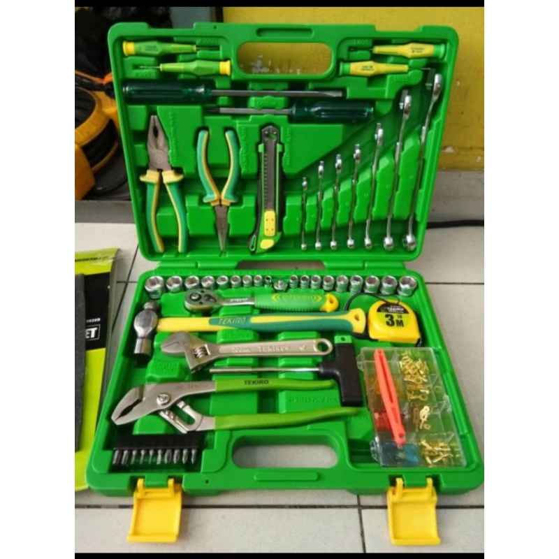 Jual Tool set 60 pcs tekiro - mekanik tools set | Shopee Indonesia