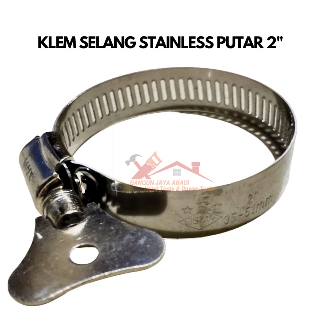 Jual Stainless Klem Selang Kuping Hose Clamp With Handle Uk 2 Bja