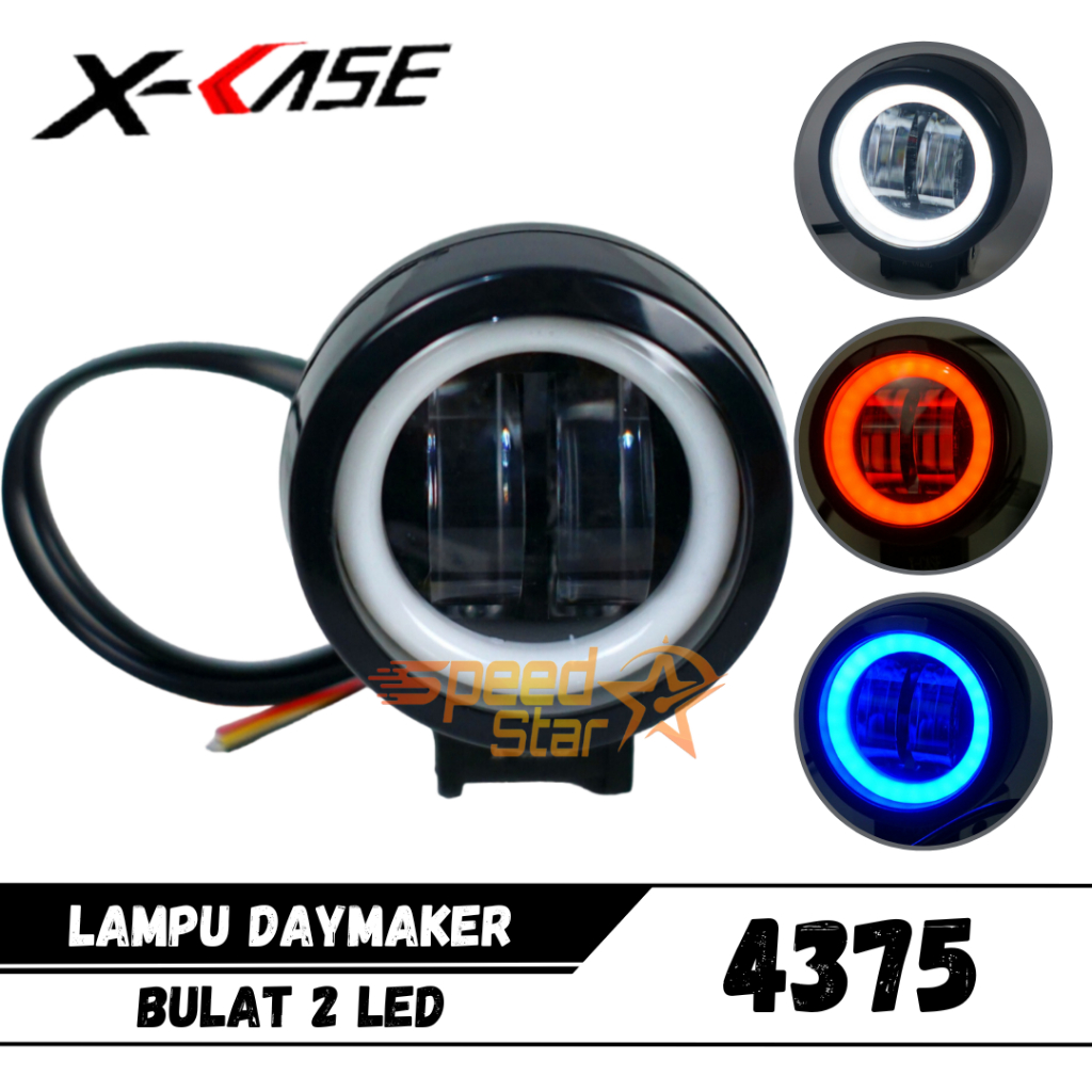 Jual Lampu Daymaker Bulat 2 Led Xcase 4375 Lampu Depan Universal Semua ...