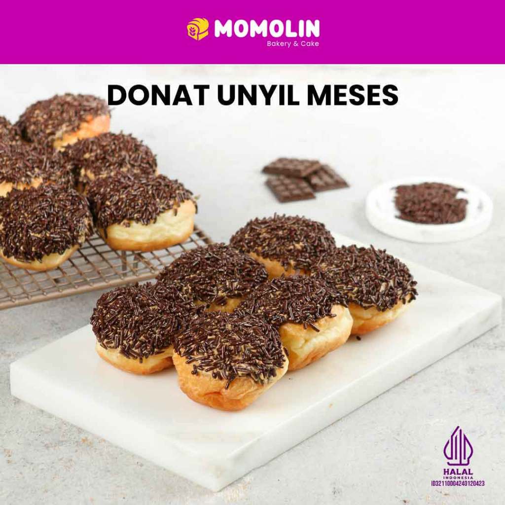 Jual Momolin Bakery Donat Unyil Meses (isi 6) | Taburan Meses Coklat ...