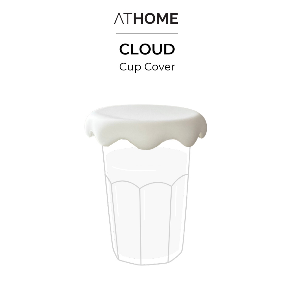 Jual ATHOME CLOUD Cup Cover / Tutup Gelas Cangkir Bahan Silikon Estetik Lucu Tahan Panas ...