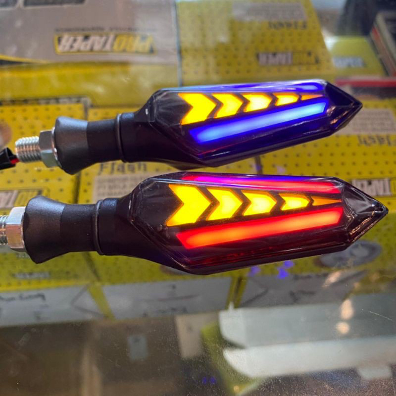 Jual Sein Running Led Panah 2 Sisi Sein Runing Vixion Cbr Cb Klx Xabre Taiger Scorpio Crf Lampu ...