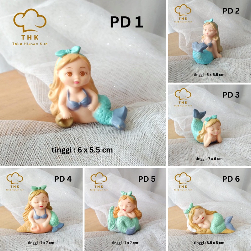 Jual PD - Hiasan Kue Cake Topper Putri Duyung Mermaid | Shopee Indonesia