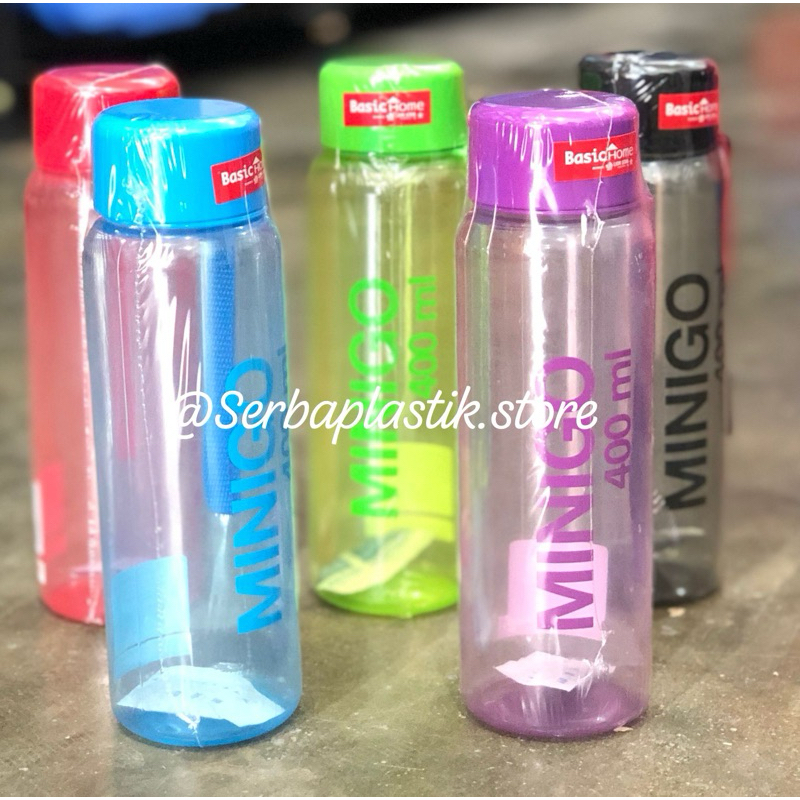 Jual botol minum plastik lionstar / botol minum minigo 400ml | Shopee ...