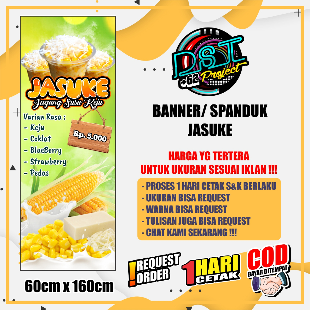 Jual BANNER / SPANDUK JASUKE 60CM X 160CM | Shopee Indonesia