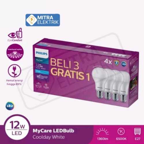 Jual Philips MultiPack MyCare LedBulb 12W 6500K Putih | Shopee Indonesia Jual Philips MultiPack MyCare LedBulb 12W 6500K Putih | Shopee Indonesia