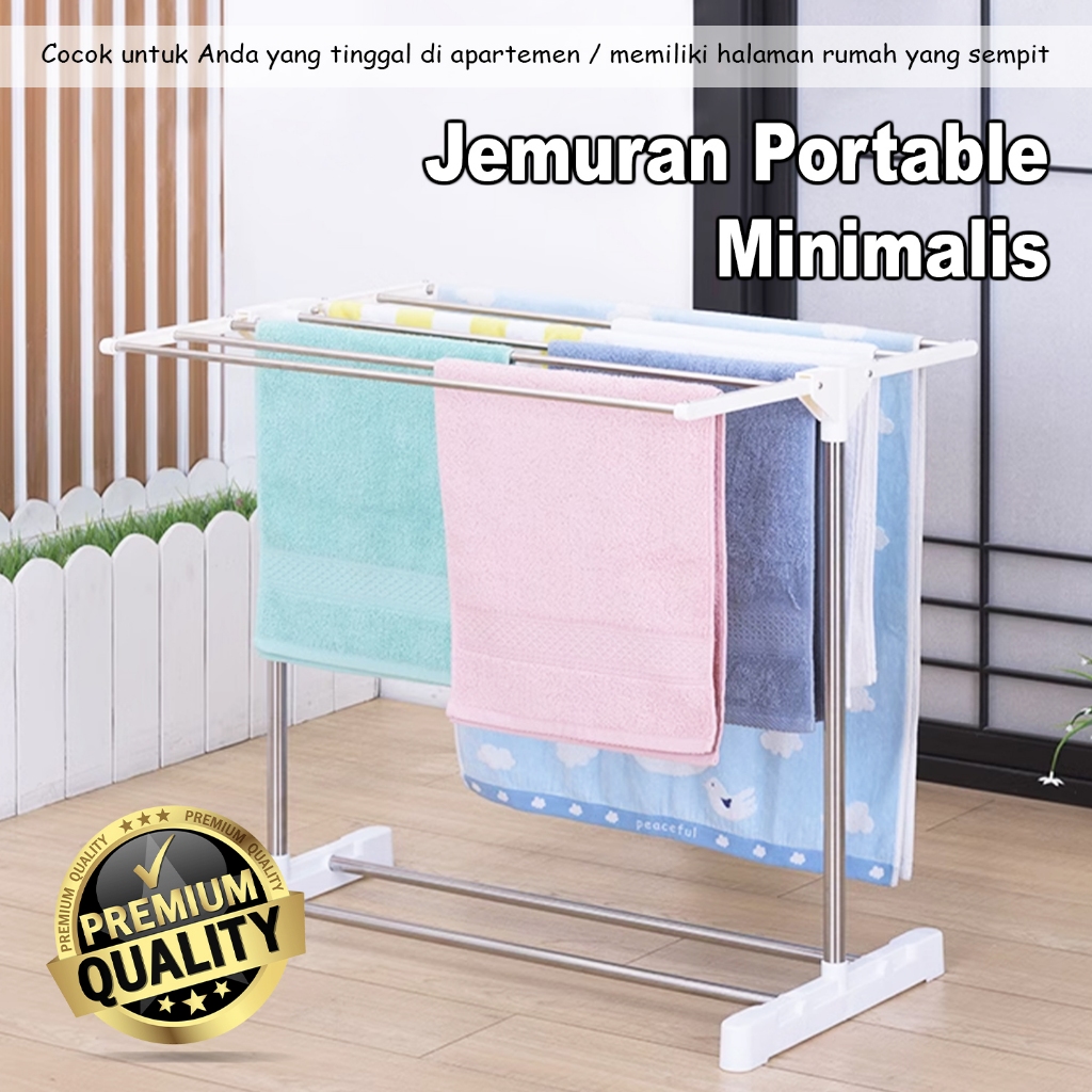 Jual Rak Jemuran Handuk Jemuran Lipat Jemuran Kamar Mandi Portable Rak ...