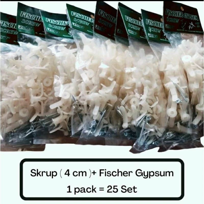 Jual Piser Gypsum Kupu Kupu Sekrup Gipsum Piser | Shopee Indonesia