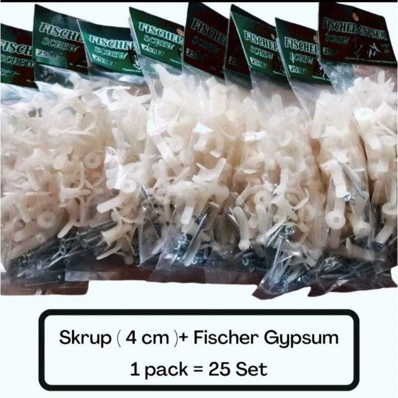 Jual GYPSUM PISER SEKRUP KUPU KUPU / PISER SEKRUP GIPSUM | Shopee Indonesia