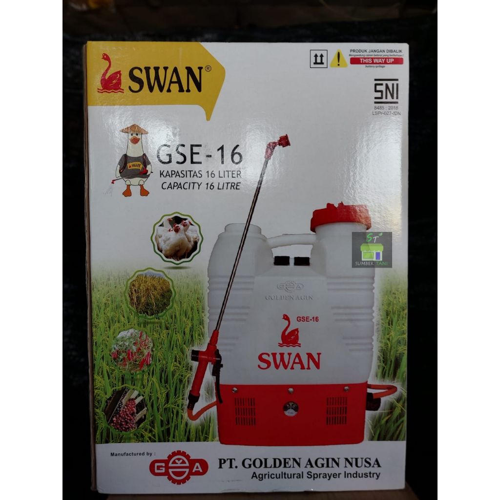 Jual SWAN Alat Semprot Hama Elektrik 16 L Electric Sprayer GSE 16 Liter Ori | Shopee Indonesia
