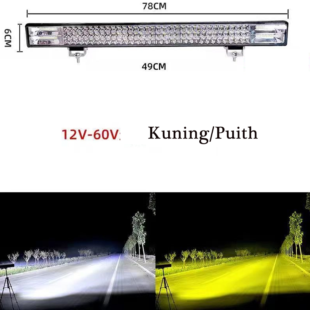 Jual Powone 20 45in 180W-612W Tri-Baris Lampu LED Bar Offroad Led Bar ...