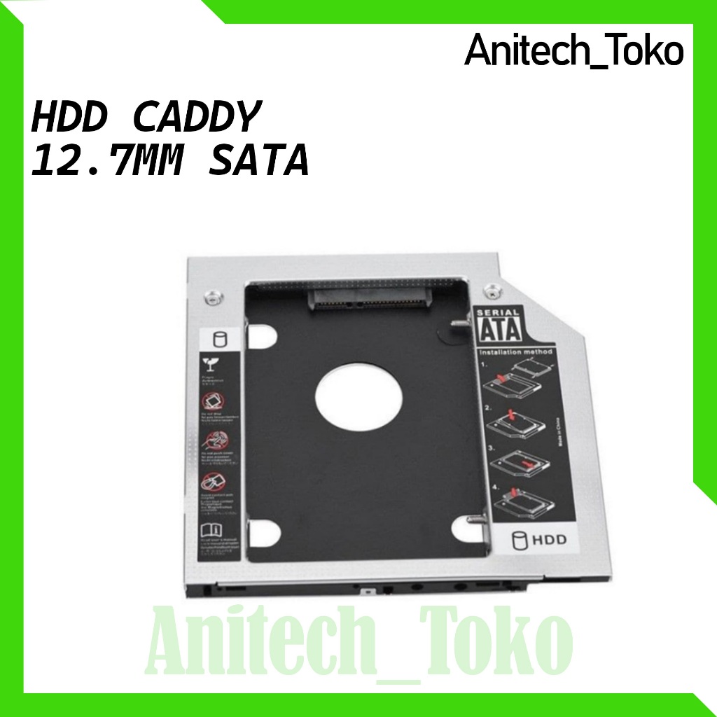Jual [ANITECH-TOKO] HDD CADDY TIPIS (SLIM) 9.5MM /12.7MM SATA / DVD ...
