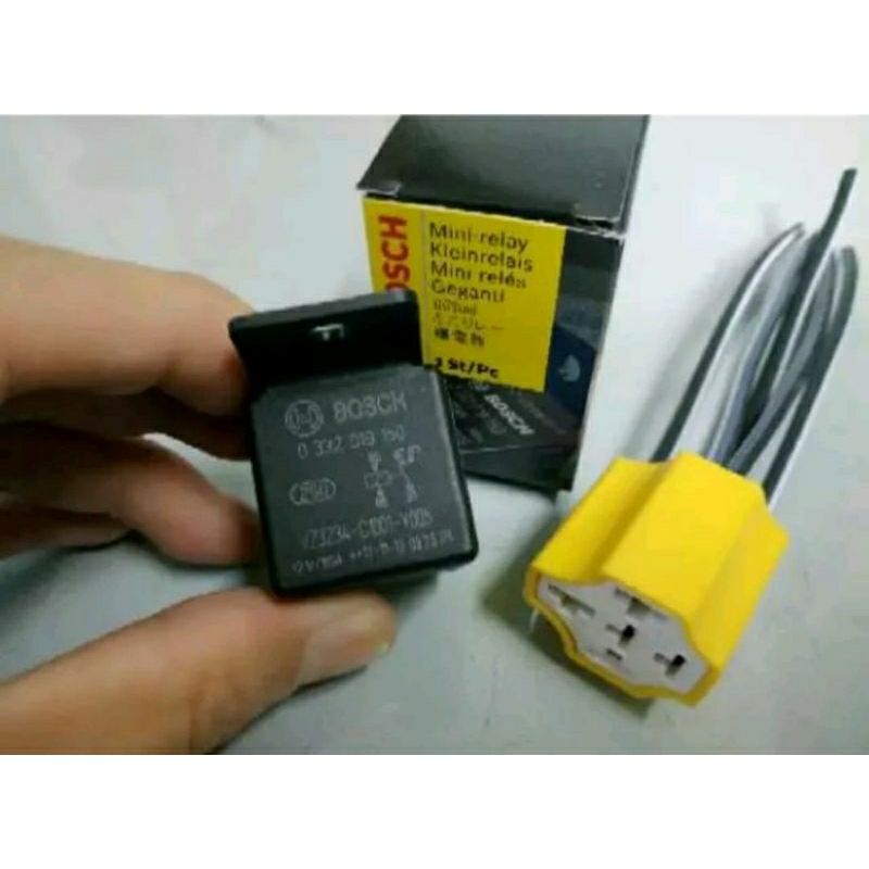 Jual RELAY BOSCH 12V 30A KAKI 5 87 PORTUGAL+SOCKET RELAY KERAMIK | Shopee Indonesia