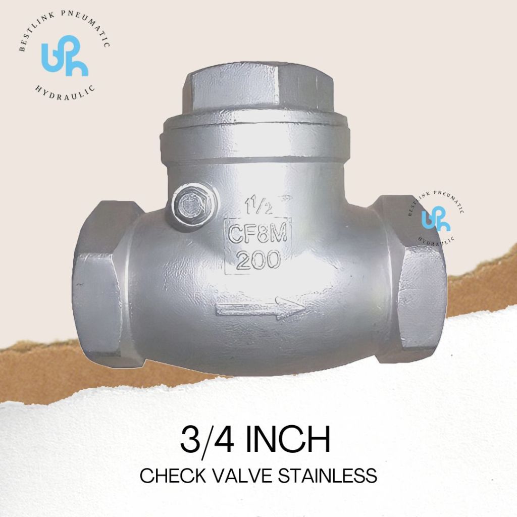 Jual 3/4 INCH CHECK VALVE STAINLESS 316 3/4INCH / 3/4" | Shopee Indonesia