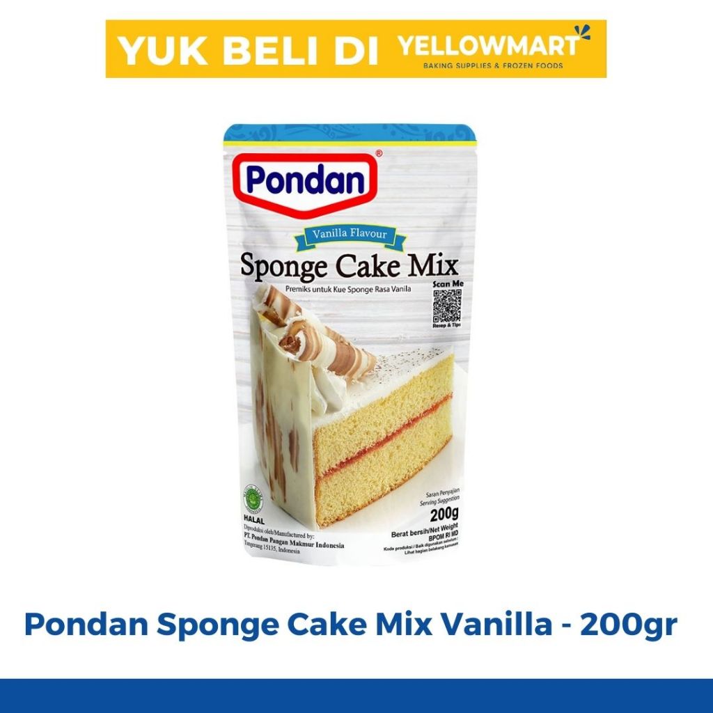 Jual PONDAN SPONGE CAKE MIX - Premiks Kue Instan | Shopee Indonesia