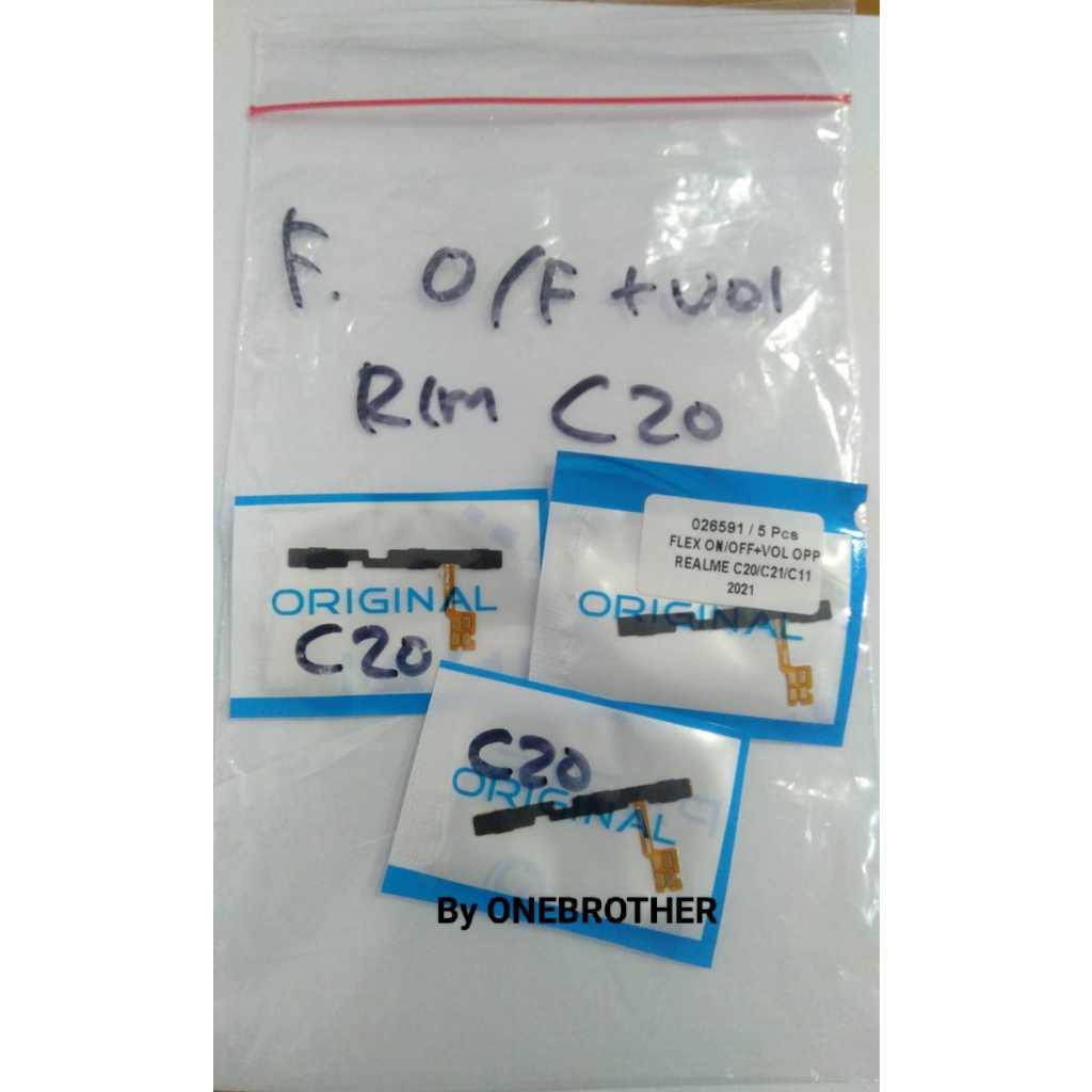 Jual FLEXIBLE FLEKSIBEL TOMBOL POWER ON OFF VOLUME REALME C20/ C21/C11 2021 | Shopee Indonesia