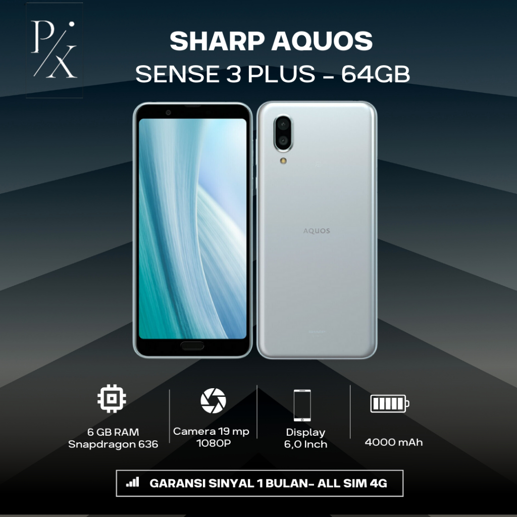 Jual SHARP SENSE 3 PLUS - ALL SIM 4G KONDISI MULUS NO MINUS | Shopee ...