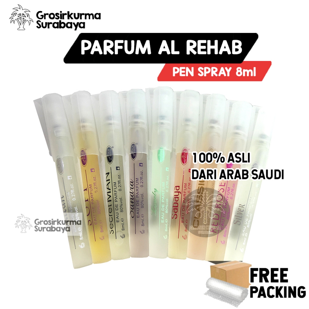 Jual Grosir Parfum AL REHAB PEN SPRAY 8ML Bentuk Pulpen Pack Miniatur ...